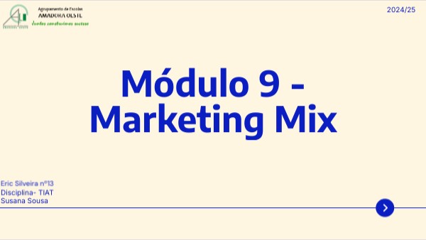 Módulo 9 - Marketing Mix | Genially