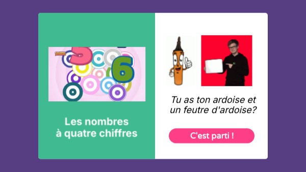 Les nombres à quatre chiffres | Genially