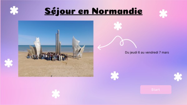 Séjour en Normandie | Genially