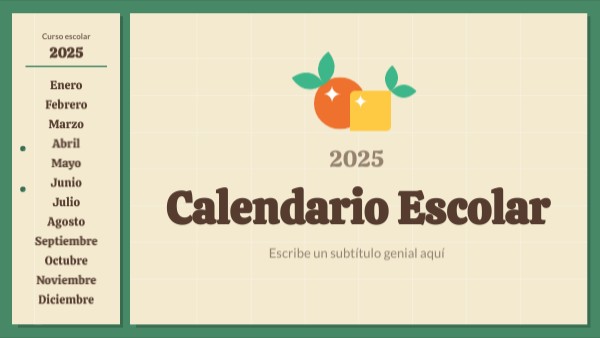 Calendario curso 2025 | Genially