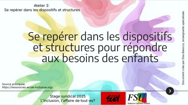 Comment se repérer dans les structures et dispositifs : EBEP | Genially