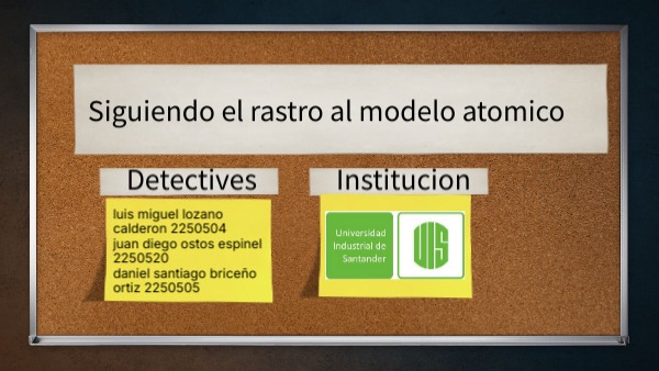 Siguiendo el rastro modelo atomico | Genially