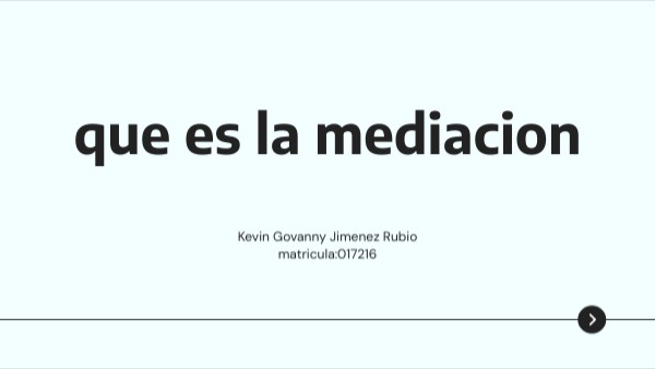 que es la mediacion | Genially