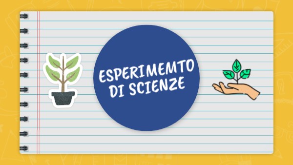 ESPERIMENTO DI SCIENZE | Genially