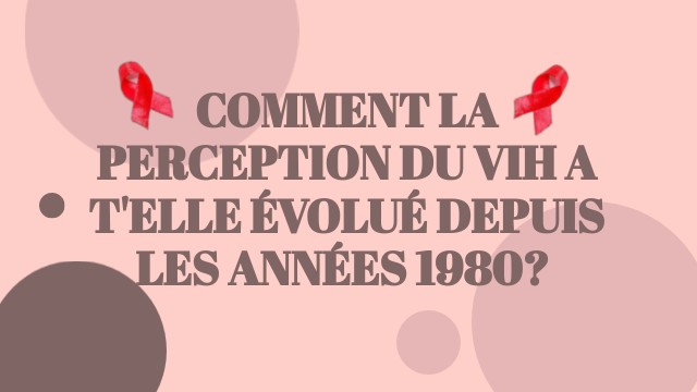 Comment la perception du vih a t'elle évolué depuis les années 1980? | Genially