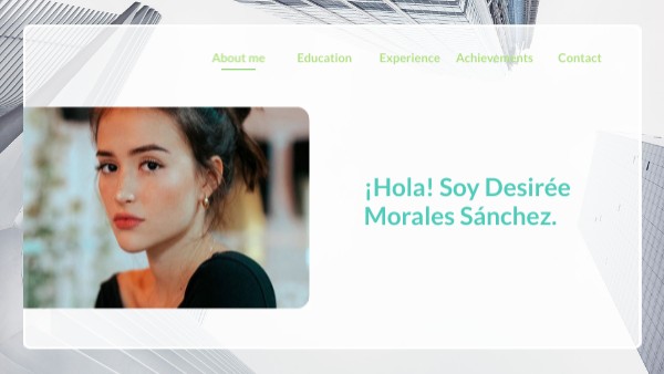 ¡Hola! Soy Desirée Morales Sánchez. | Genially