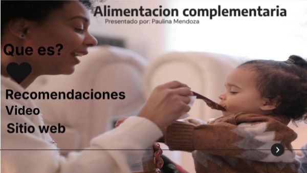Alimentacion complementaria | Genially