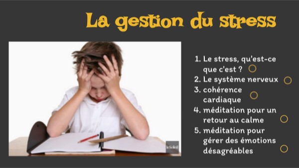 GESTION DU STRESS | Genially