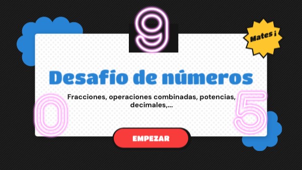 Desafío de números | Genially
