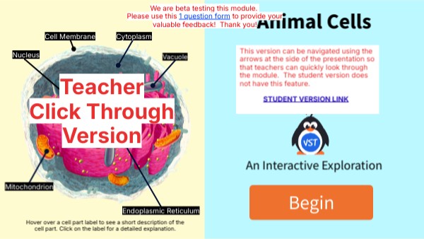 Teacher-Click-Through: Animal Cells- Virginia LS | Genially