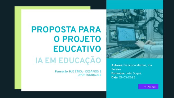 Proposta para o projeto educativo | Genially