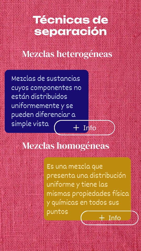 Técnicas de separación | Genially