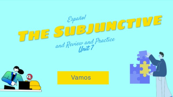 The Subjunctive Unit 7 Sp4 review | Genially