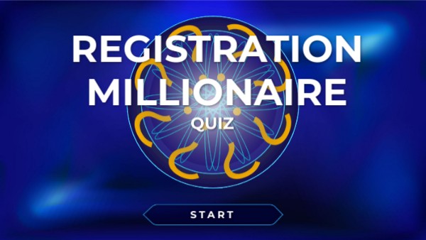 Millionaire Registration Quiz | Genially