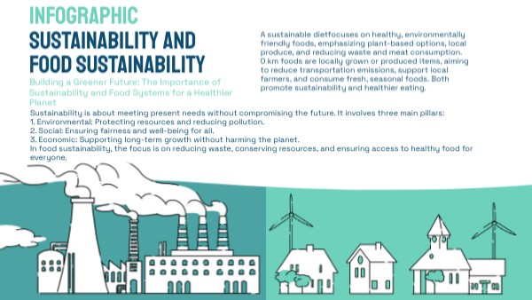 INFOgraphic Sustainability and food sustainability | Genially