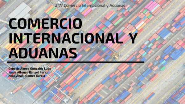 comercio internacional y aduanas | Genially