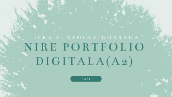 NIRE PORTFOLIO DIGITALA(A2) | Genially