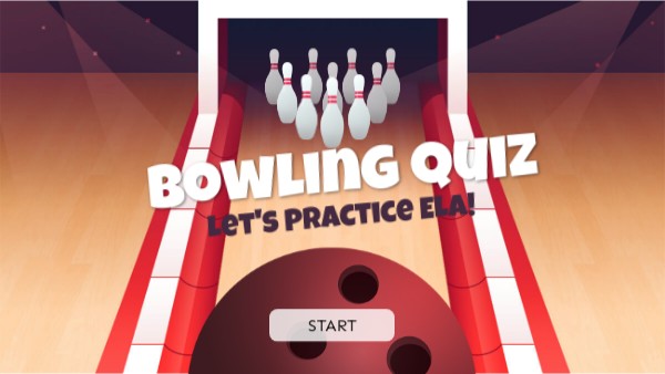 Bowling Quiz Vocabulary | Genially