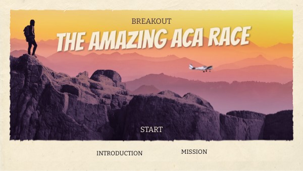 The Amazing ACA Race | Genially