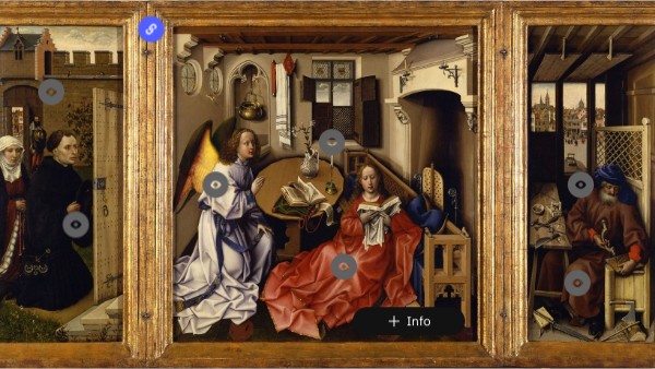 Workshop of Robert Campin, Annunciation Triptych (Merode Altarpiece) | Genially