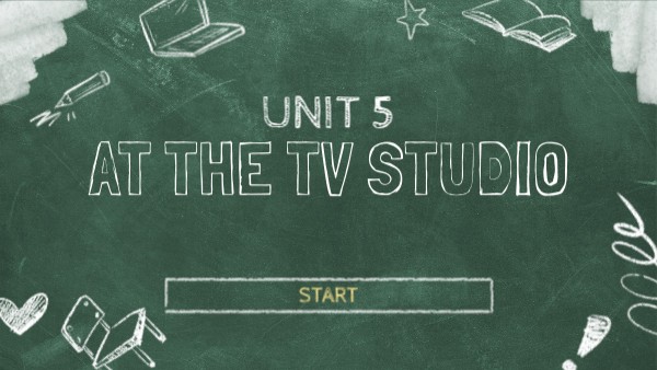 AT THE TV STUDIO | Genially