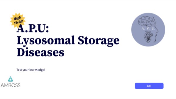 QUIZ_Lysosomal Storage Diseases | Genially
