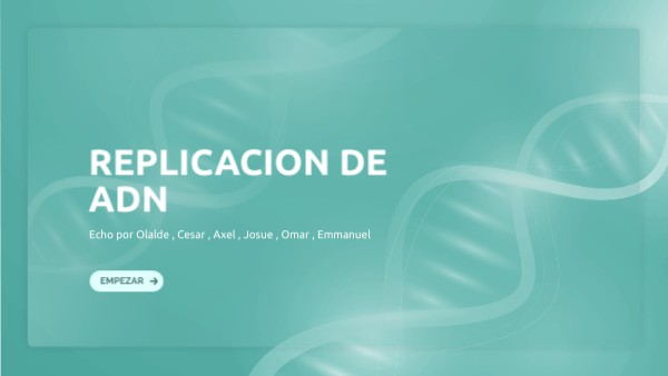 replicacion de adn | Genially