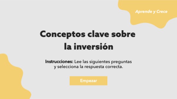 Act 6.2 Conceptos clave sobre la inversión | Genially