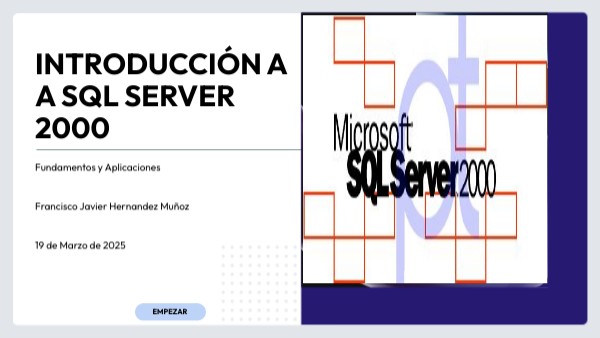 base de datos con SQL Server 2000. | Genially