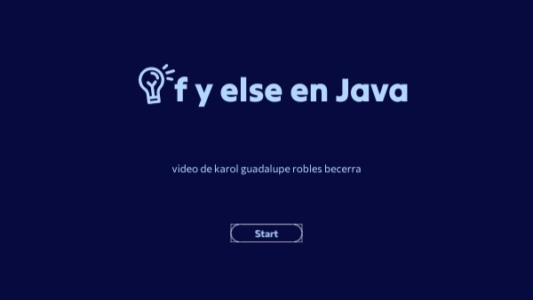 f y else en Java | Genially