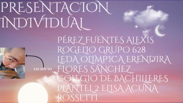 PRESENTACION INDIVIDUAL | Genially