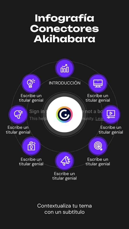 Infografía Conectores Akihabara | Genially