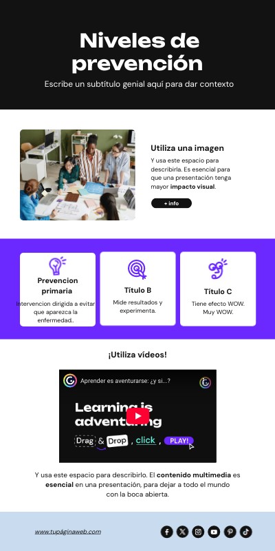 Niveles de prevención | Genially