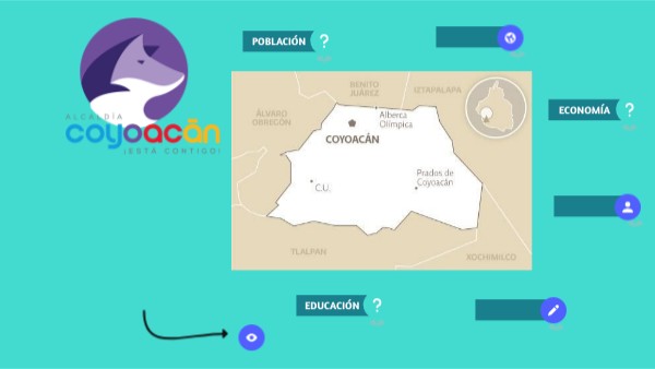 Coyoacán mapa interactivo | Genially