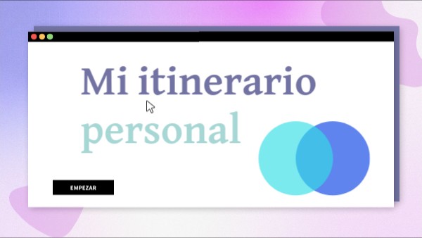 Mi itinerario personal | Genially