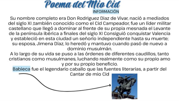 Poema del Mio Cid | Genially