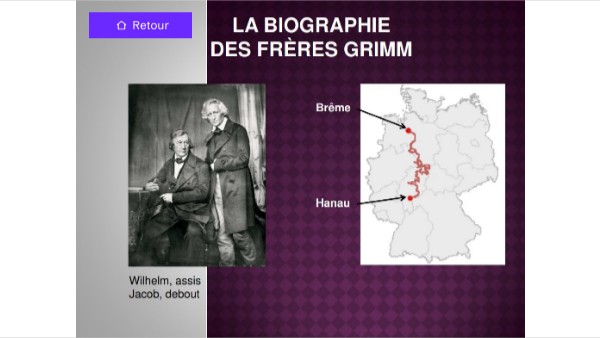 biographie frères Grimm | Genially