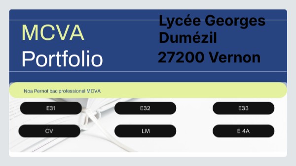 MCVA Portfolio | Genially