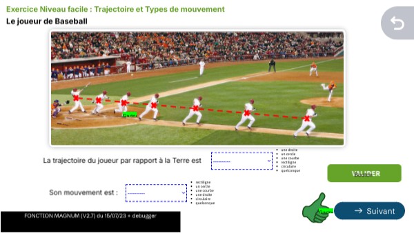 Quiz - Trajectoire et type de mouvement | Genially