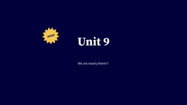 Unit 9 | Genially