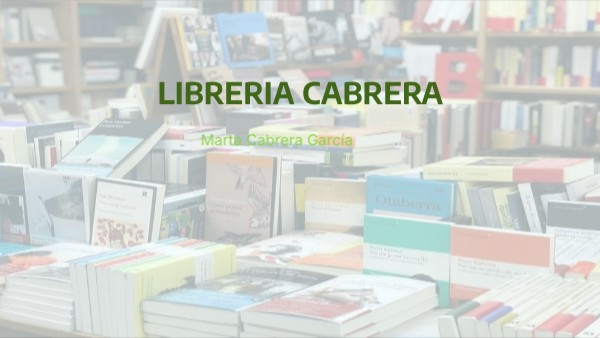 LIBRERIA CABRERA | Genially