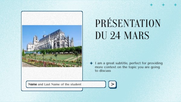 Présentation du 24 mars | Genially