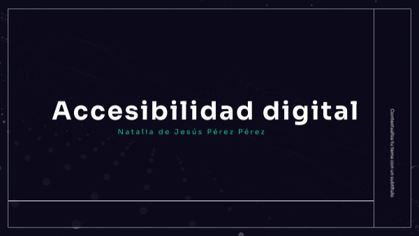 Accesibilidad digital | Genially