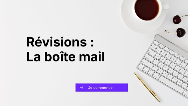 Réveil pédagogique : le mail | Genially