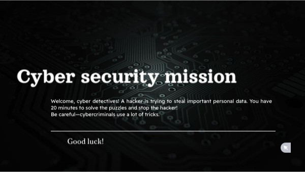 Cyber security mission | Genially