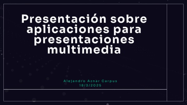 Presentación sobre aplicaciones para presentaciones multimedia | Genially