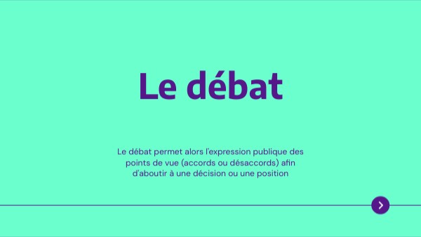 Le débat | Genially