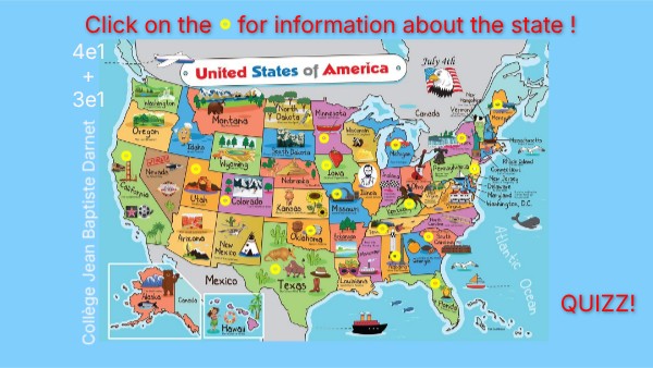 Click on a state for information ! | Genially