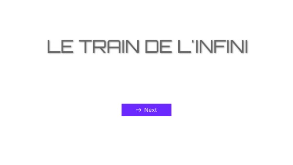 Le train de l'infini | Genially