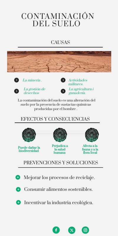 CONTAMINACIÓN del suelo | Genially